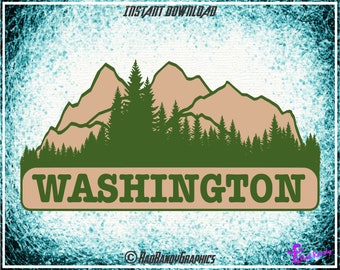 Washington state svg | Etsy
