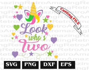 Look whos two | Etsy