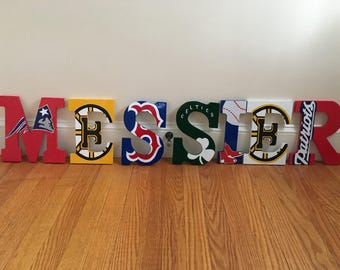 Sports letters | Etsy