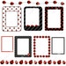 Ladybug Clip Art Set digital frames borders ladybugs