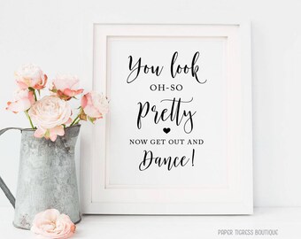 Wedding Bathroom Basket Sign Printable // Caramel Gold Wedding