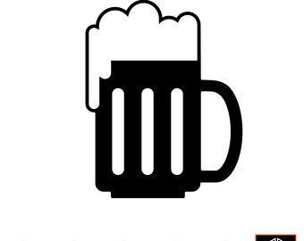 Beer mug stencil | Etsy
