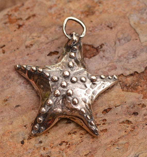 Artisan Starfish Pendant Sterling Silver Bahama Star Fish