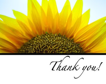 Sunflower thank you | Etsy