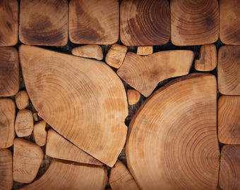 Wood log fabric | Etsy