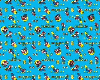 Super mario fabric | Etsy