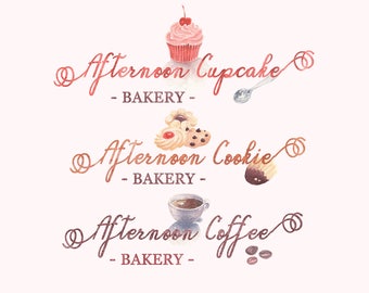 Cupcake logo design | Etsy