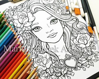 Coloring pages Coloring books mariolabudek by MariolaBudekArt