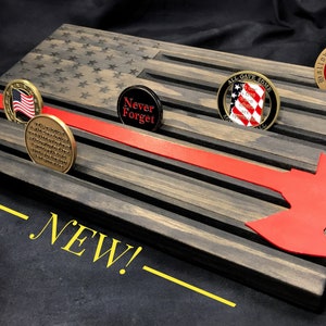 Challenge coin rack | Etsy