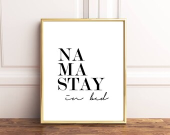 Namastay in bed | Etsy