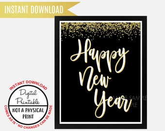 New years eve sign | Etsy