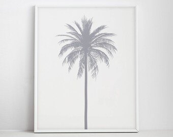 Palm tree art | Etsy