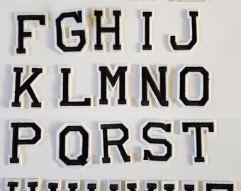 Sew on letters | Etsy