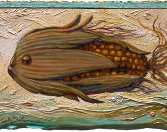 1797 Maïs Gravure Originale Céréales Graminée Eléments