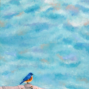Bluebird painting | Etsy