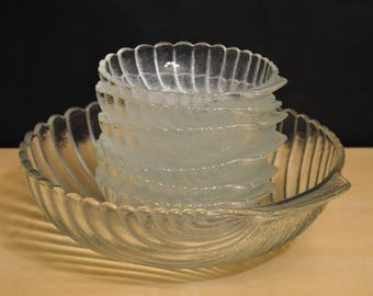 Frosted glass bowls | Etsy