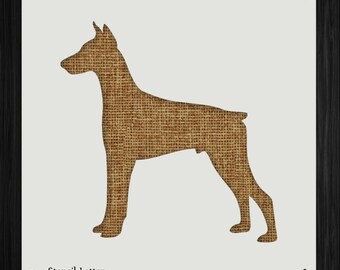 Doberman stencil | Etsy