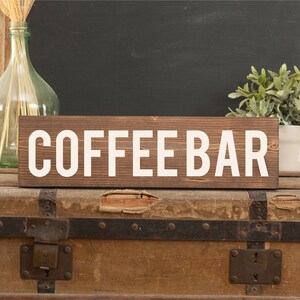 Wooden coffee sign | Etsy
