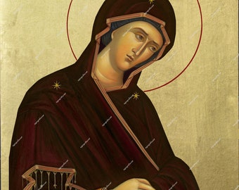 Virgin mary icon | Etsy