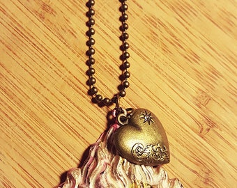 Flame necklace | Etsy