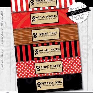 Pirate label | Etsy