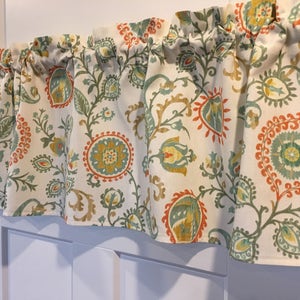 Mint green valance | Etsy
