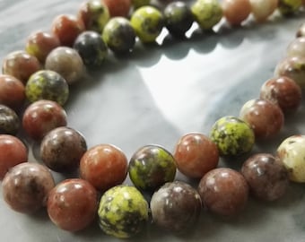 Assorted Strands Of Semi Precious Jasper Gemstone Leaf/Feather