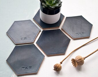 Hexagonal coasters | Etsy
