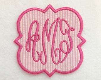 Monogram patch | Etsy