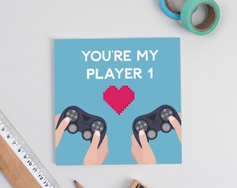 Game controller card | Etsy