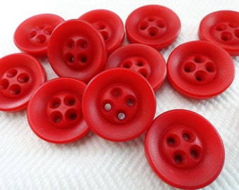 Red coat buttons | Etsy