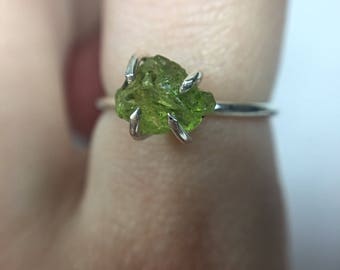 Peridot ring | Etsy