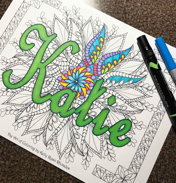 Katie Coloring page from an Original Drawing