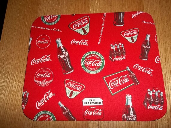 Mouse Pad Coke Coca Cola Mouse Pads Red Desk Accessory