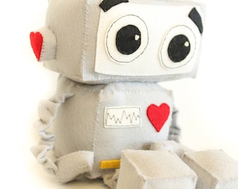Robot plush | Etsy