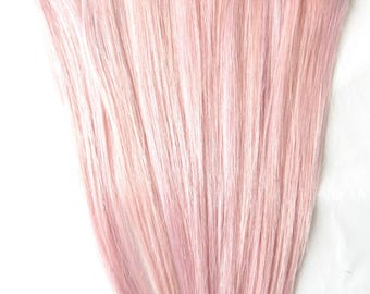 Pink hair extensions | Etsy