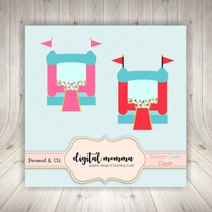 Bounce house clipart | Etsy