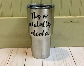 Alcohol tumbler | Etsy