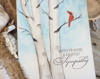 Cardinal in tree | Etsy