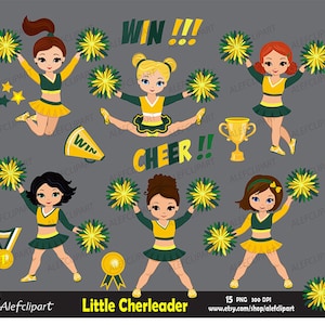 Cheerleader clipart | Etsy