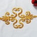 Gold patch Gold applique DIY patch 2pcs