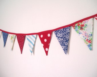 Printable American Flag Bunting Alphabet Bunting printable