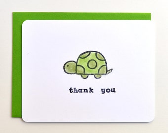 Turtle thank you | Etsy