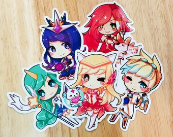 League of Legends Star Guardian Pets Vinyl Sticker Ahri Lux