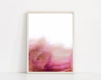 Pink abstract art | Etsy