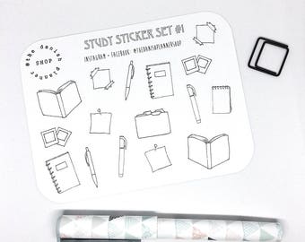 Study stickers | Etsy