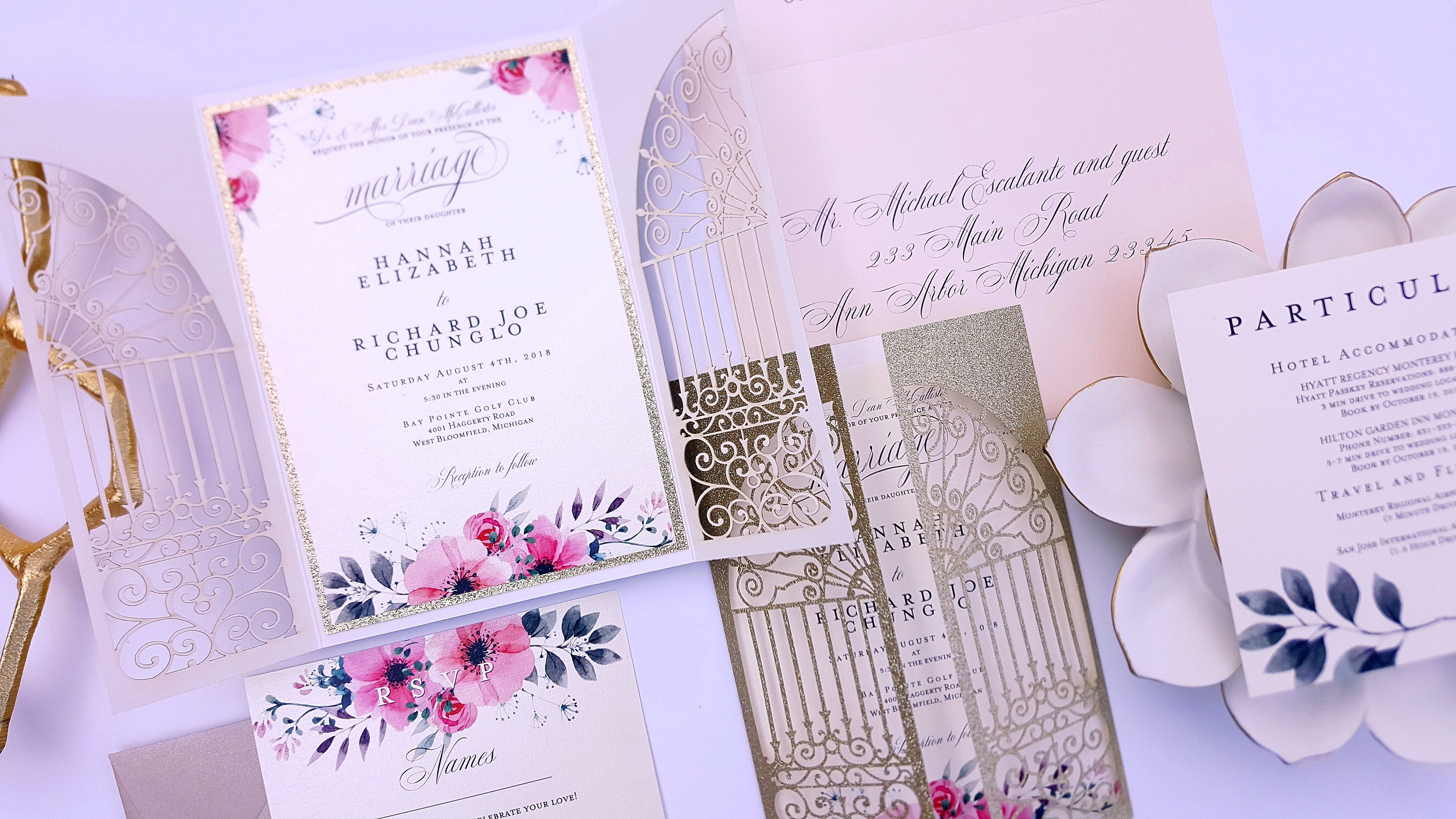 Fairytale Wedding Invitations Enchanted Garden Wedding Invite