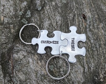 Puzzle keychain | Etsy