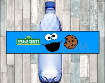 Cookie monster label | Etsy