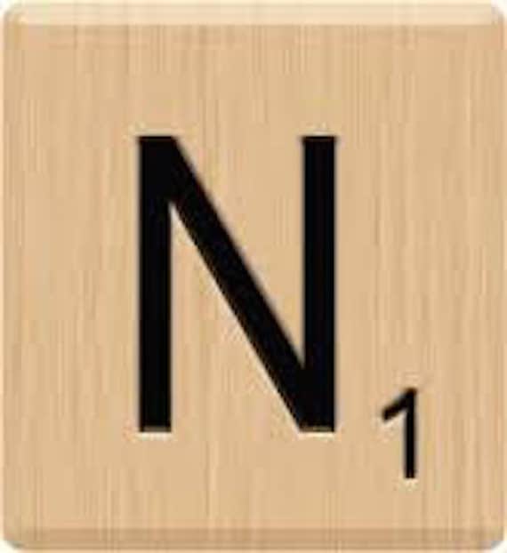 BEAUTIFUL Scrabble Letter Tiles Singles, Letter 'N' Game Piece, Select ...